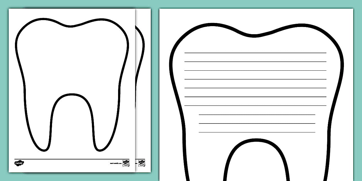 Tooth Template (Teacher-Made) - Twinkl