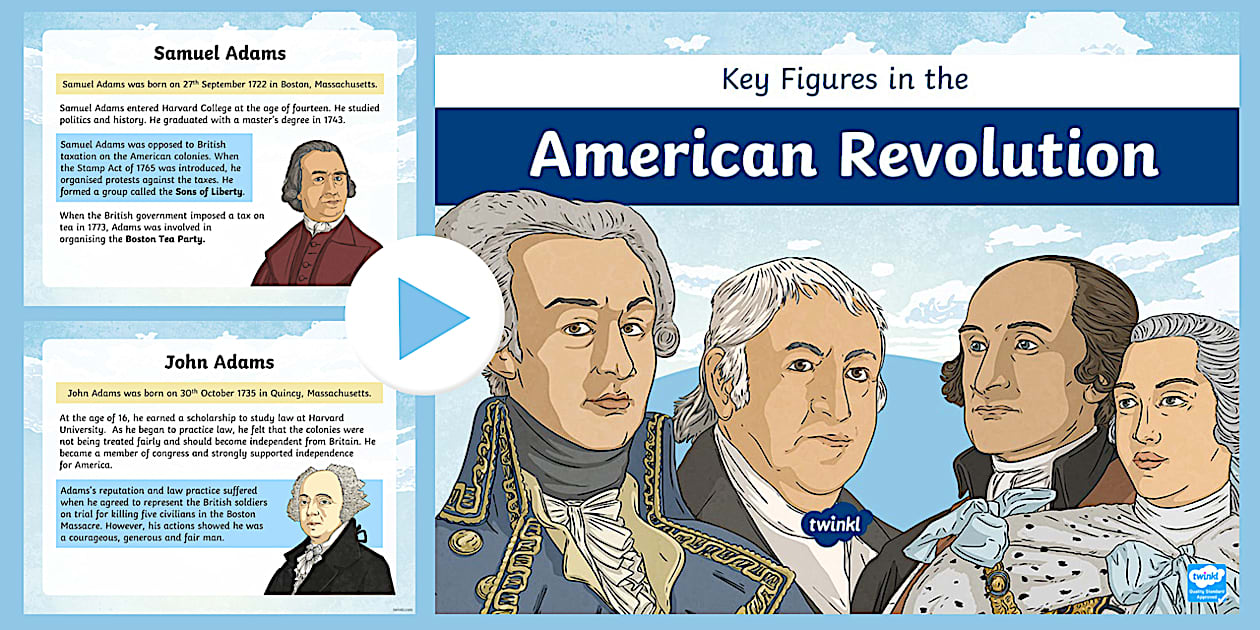 Key Figures in the American Revolution PowerPoint - Twinkl