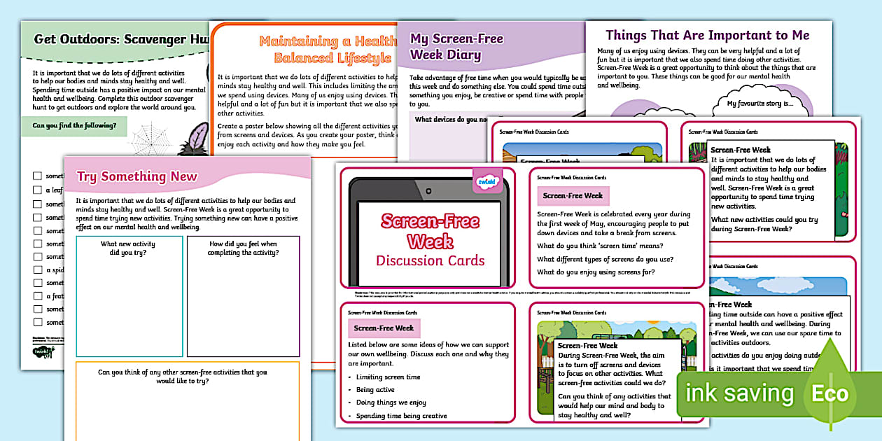 Screen-Free Week: Screen-Free Alternatives KS1 Activity Pack