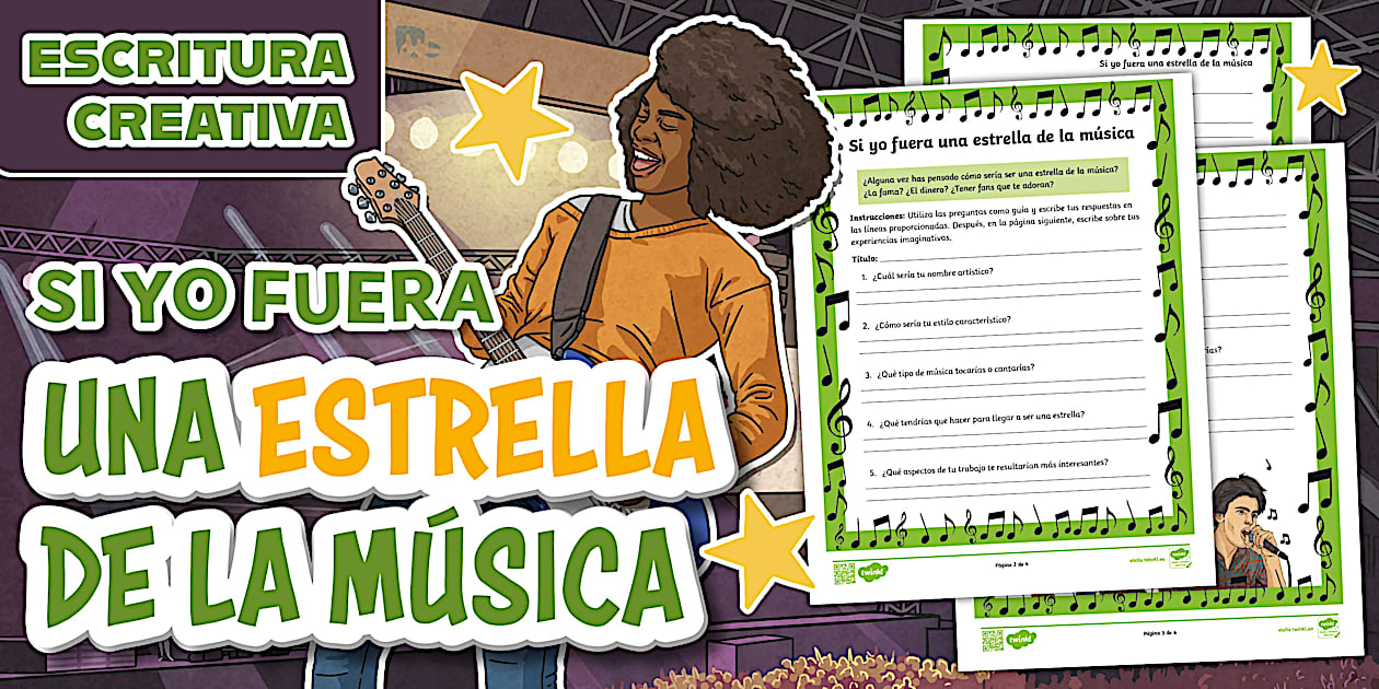Ficha de actividad: Si yo fuera una estrella de la música