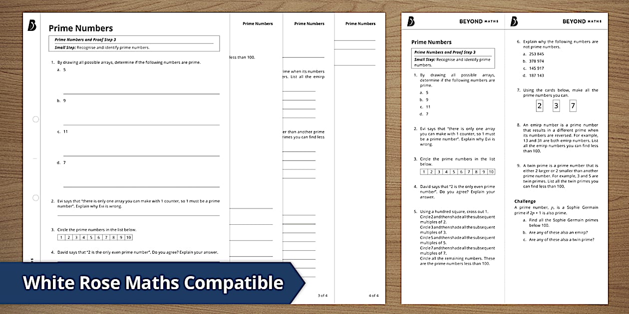 👉 Prime Numbers (teacher made) - Twinkl