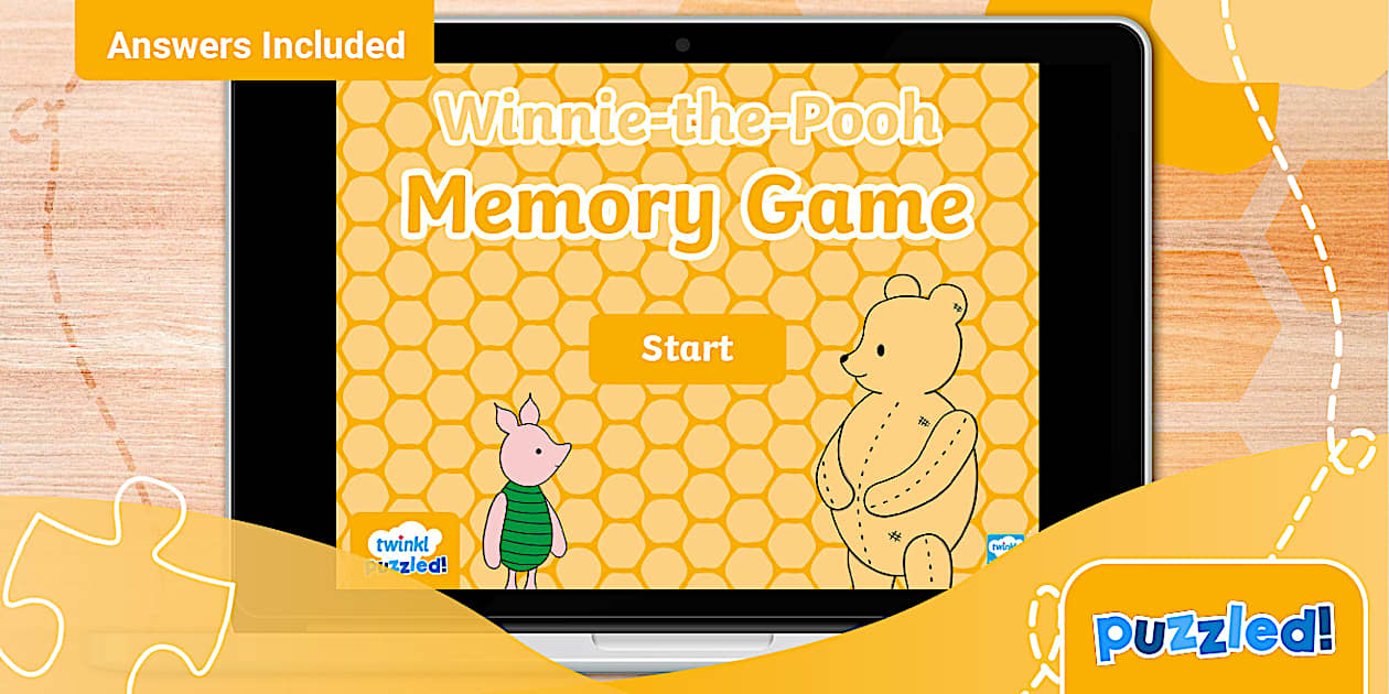 Winnie-the-Pooh Memory Game PowerPoint (teacher made)