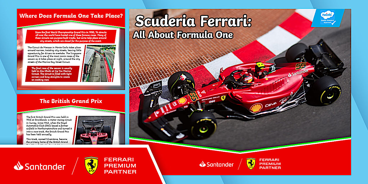 FREE! - Scuderia Ferrari: All About Formula One PowerPoint