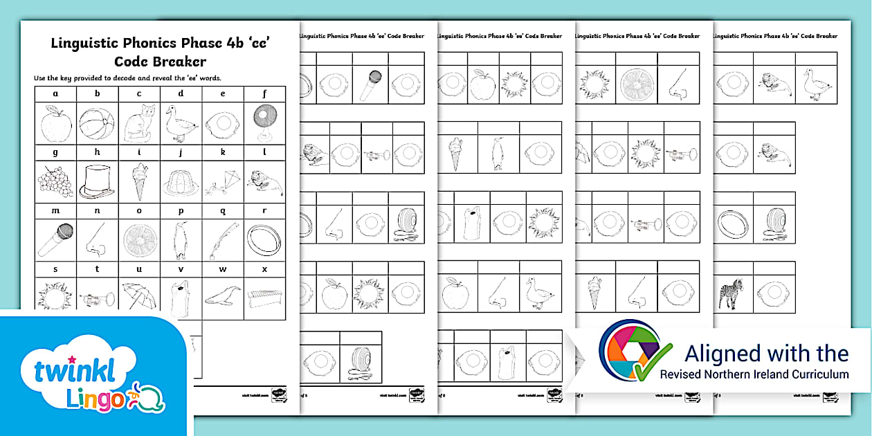 Linguistic Phonics Phase 4b 'ee' Code Breaker