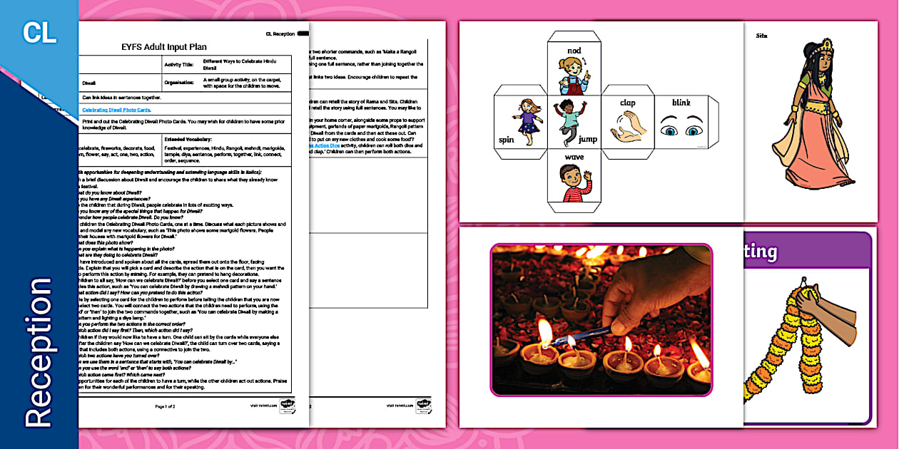 EYFS Different Ways to Celebrate Diwali Adult Input Plan