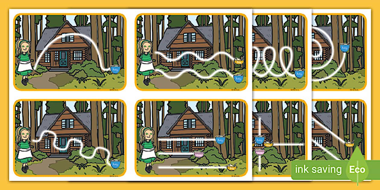 Goldilocks Mark-Making Pattern Cards (Teacher-Made) - Twinkl