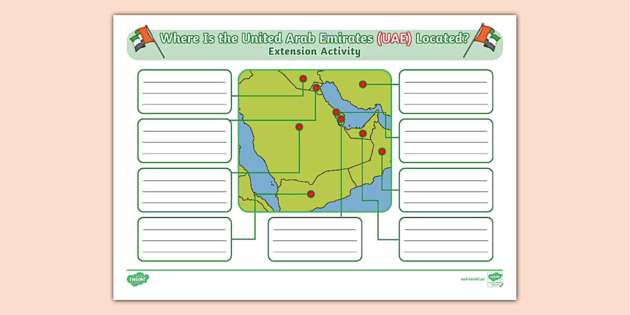 Where is the UAE located? Extension Activity (teacher made)