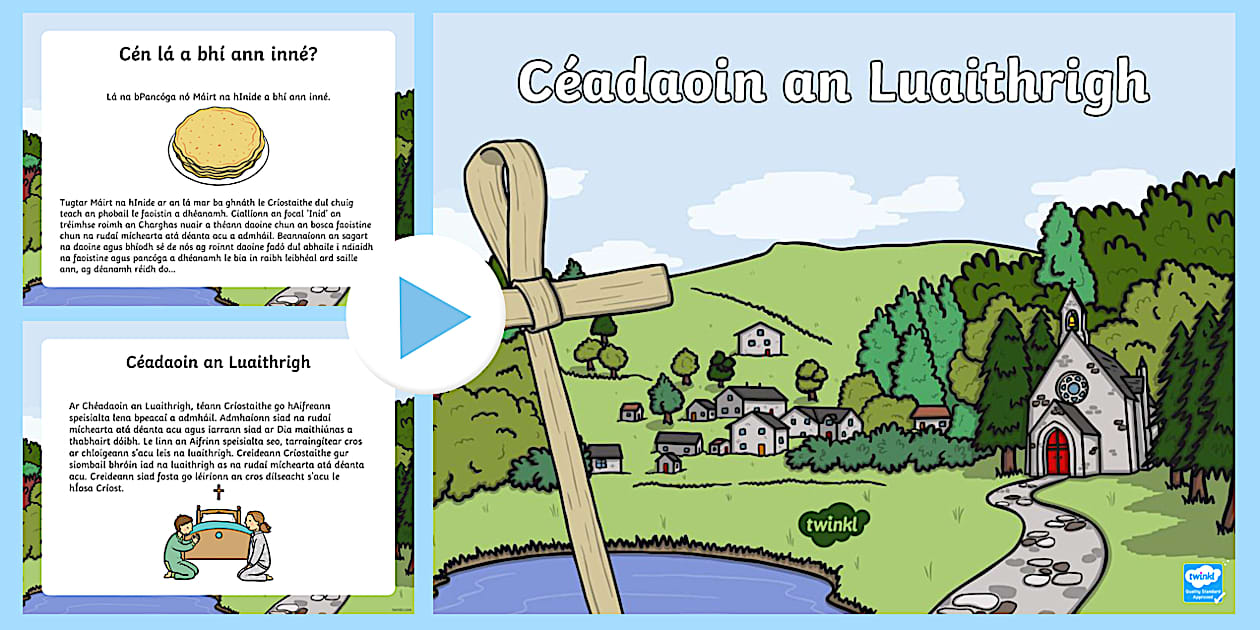 Ash Wednesday as Gaeilge Powerpoint