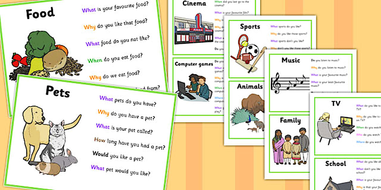 Asking Questions Support Cards | Primary Resources - Twinkl