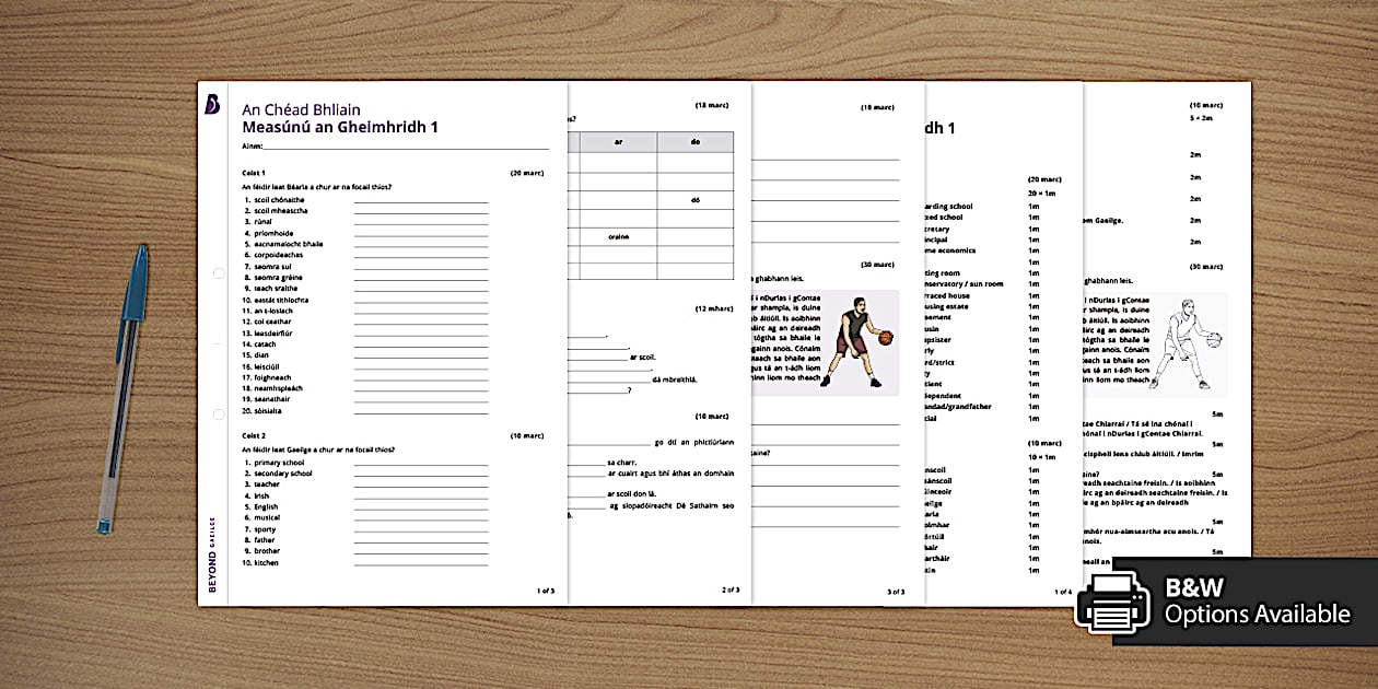 An Chéad Bhliain Measúnú an Gheimhridh 1