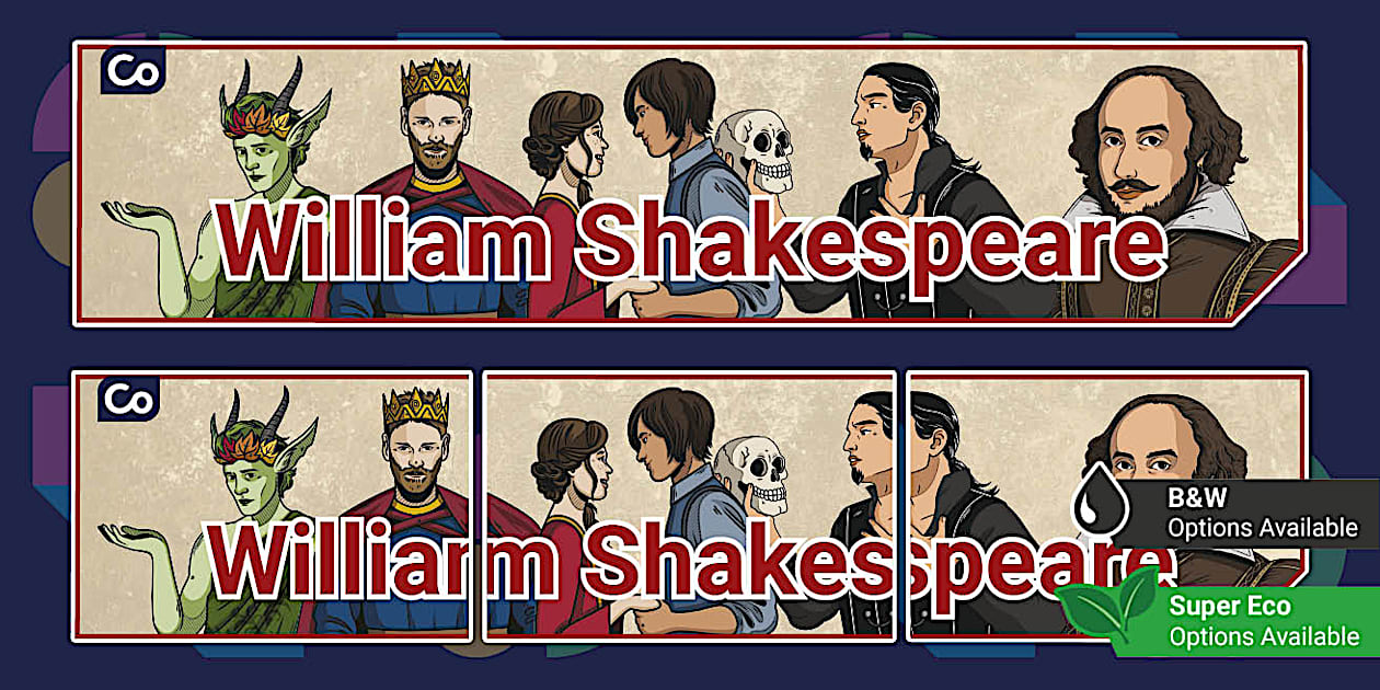 Shakespeare Display Banner (teacher made) - Twinkl