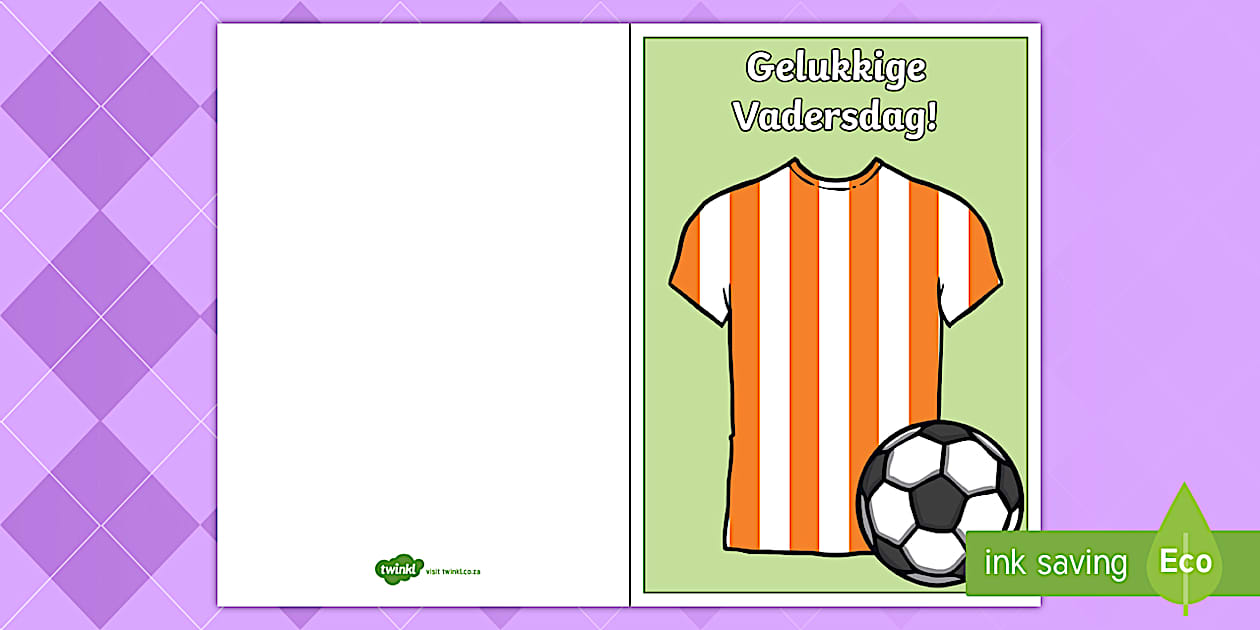 Sokker Tema Vadersdag Kaartjie (teacher made) - Twinkl