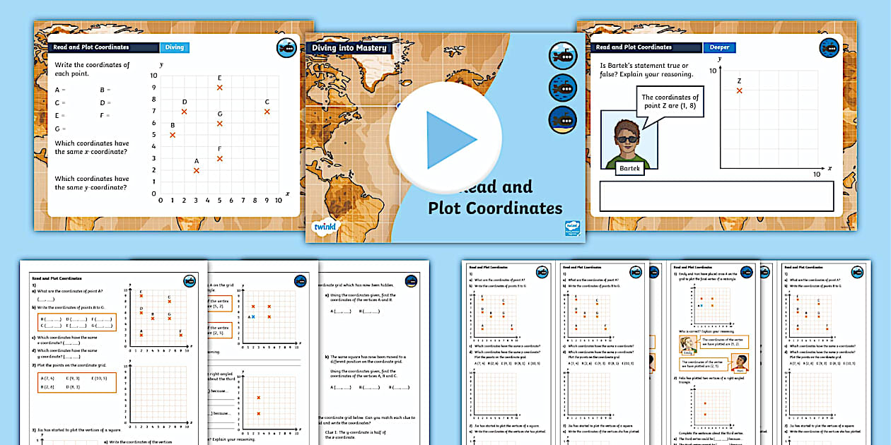 👉 Y5 DiM: Step 1 Read and Plot Coordinates Teaching Pack