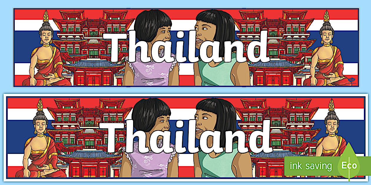 Thailand Display Banner (teacher made) - Twinkl