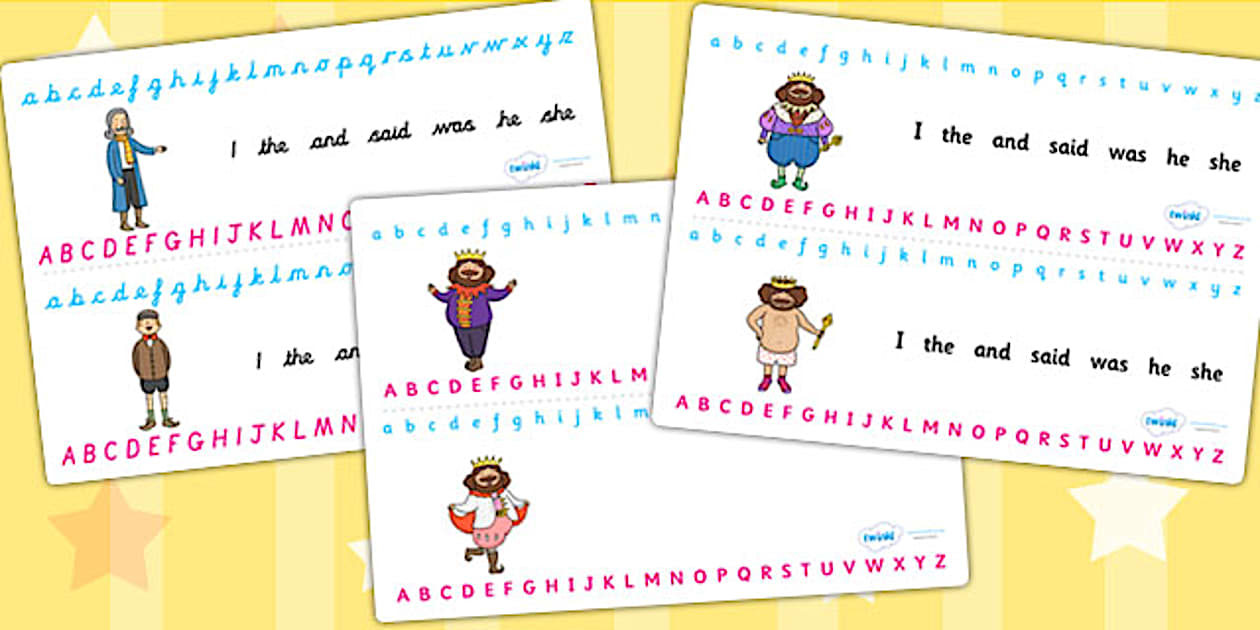 Editable The Emperors New Clothes Alphabet Strips - Twinkl