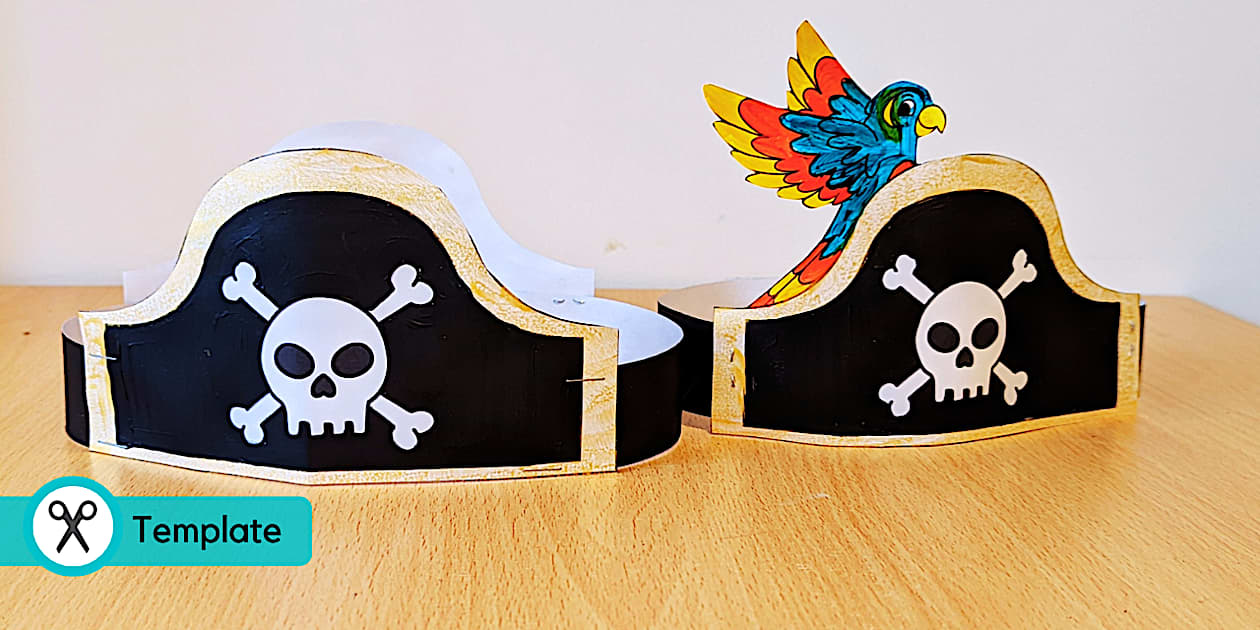 Pirate Crown | Paper Hat Craft (teacher made) - Twinkl