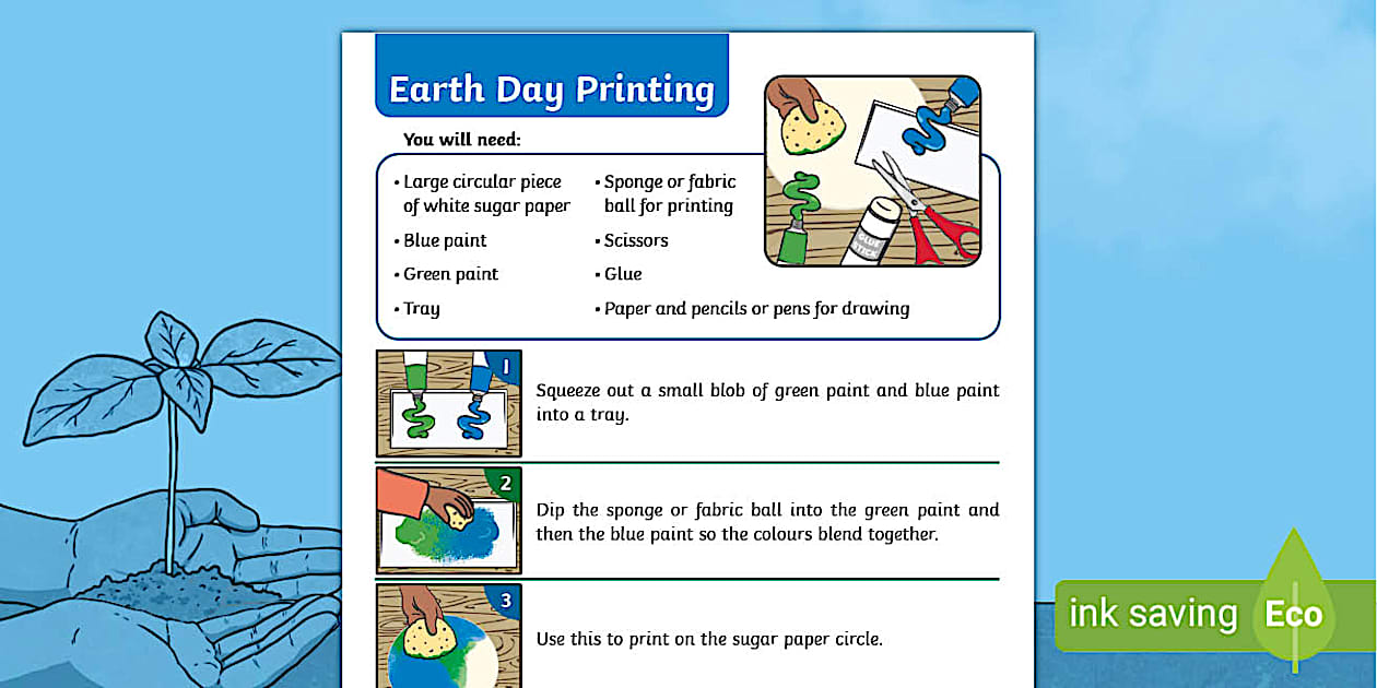 Earth Day Printing | Twinkl (teacher made) - Twinkl