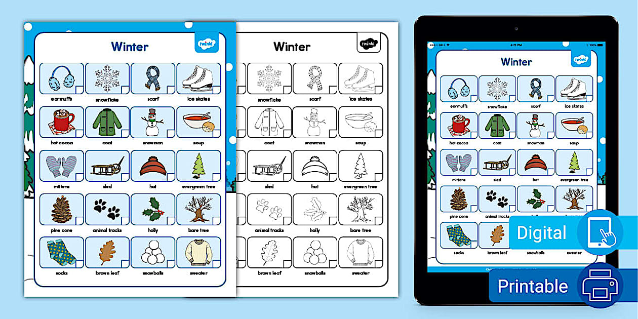 Winter Scavenger Hunt – Activities for Kids - Twinkl