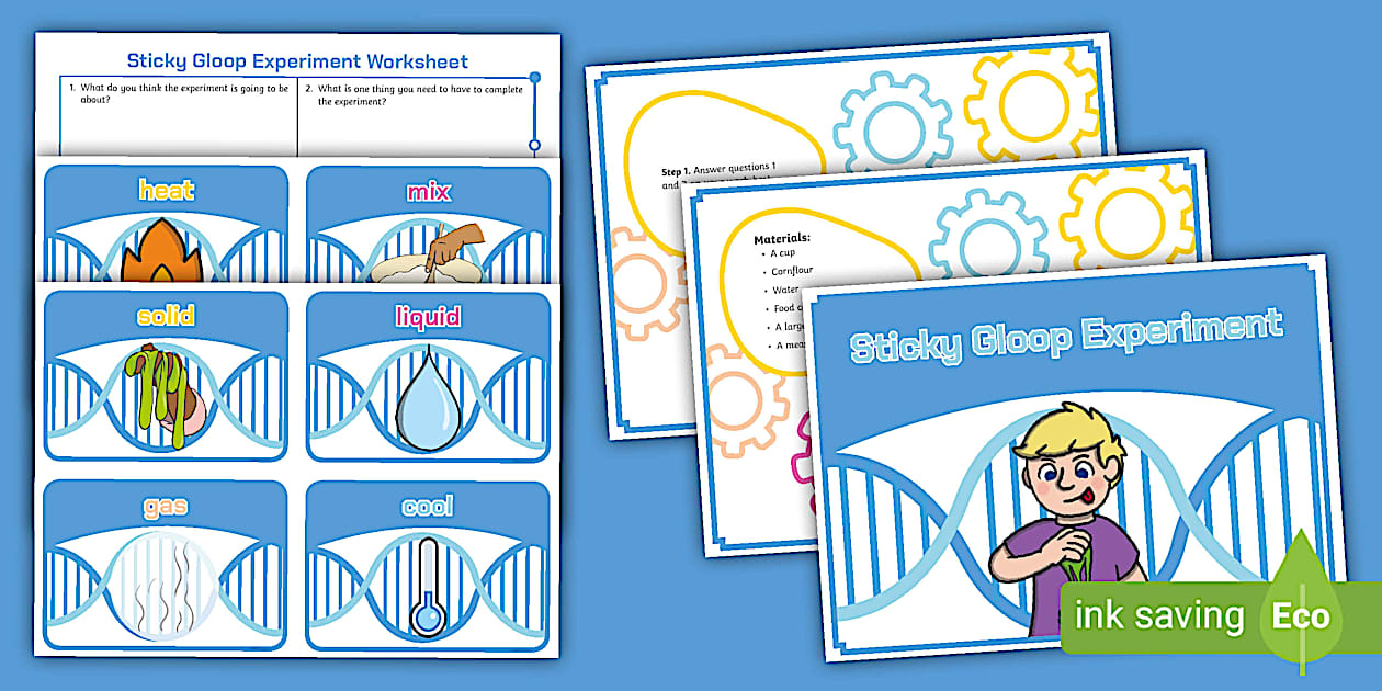 Sticky Gloop Experiment Inclusion (teacher made) - Twinkl