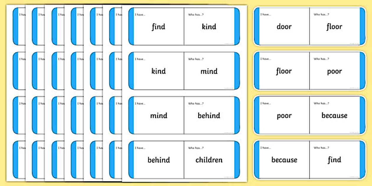 Editable Year 2 Common Exception Words Loop Cards - Twinkl