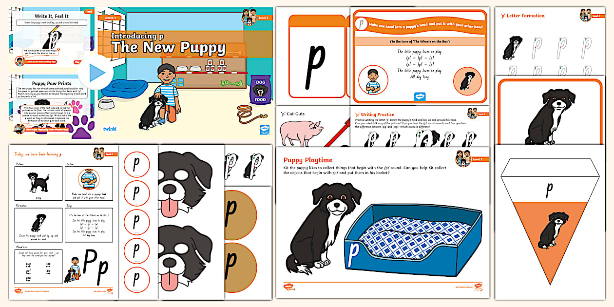 'p' Lesson Pack - Level 2 Week 1 Lesson 4 (teacher made)