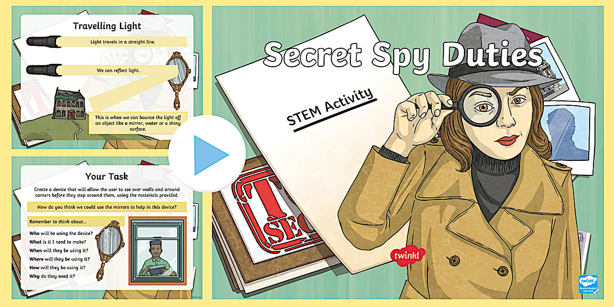 Secret Spy Duties STEM Activity Pack (teacher made) - Twinkl