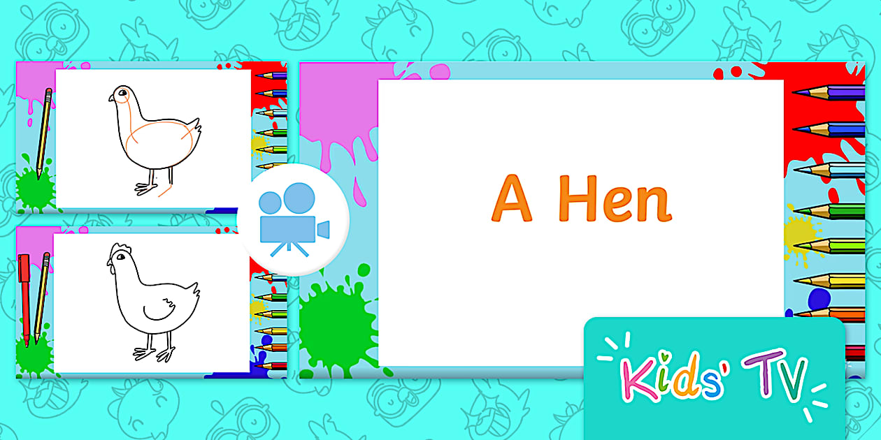 How to Draw a Chicken | Twinkl Kid's TV (teacher made)