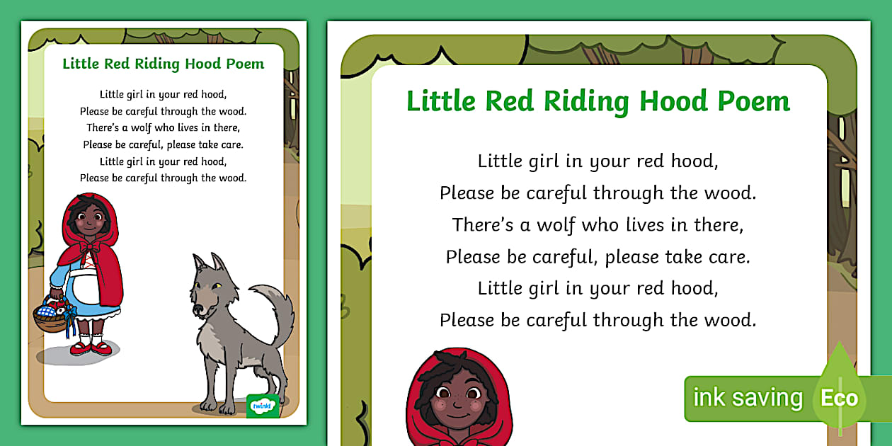 Little Red Riding Hood Poem | Twinkl | EYFS | Poetry