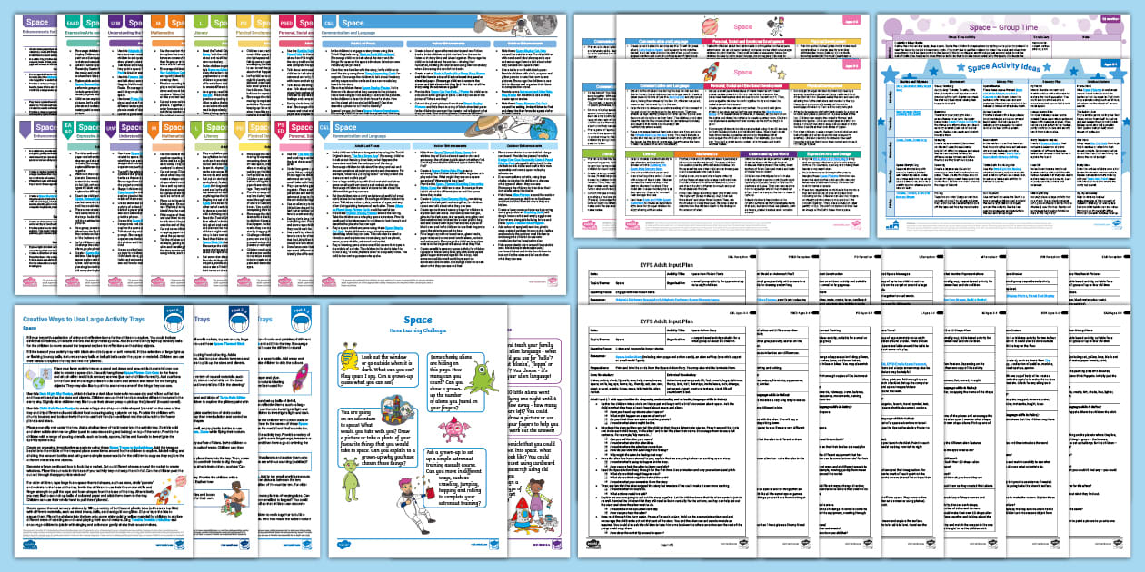 * NEW * EYFS Ages 0-5 Space Bumper Planning Pack - Twinkl