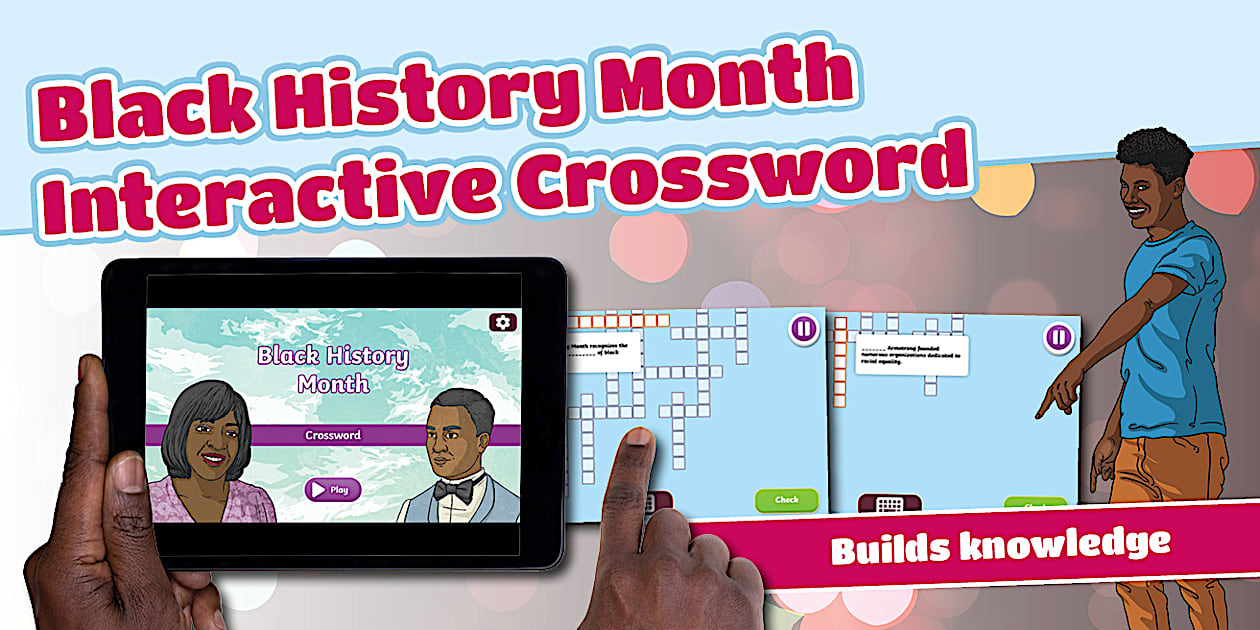 * NEW * Black History Month Interactive Crossword