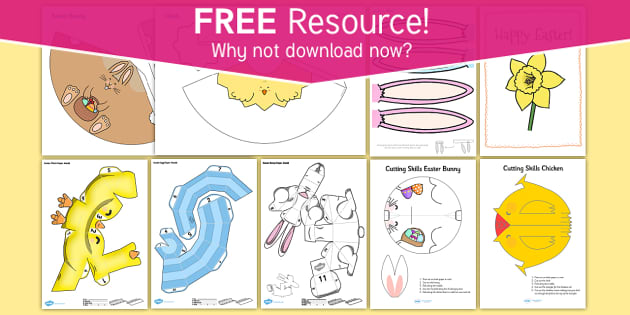 FREE! - Easter Craft Resource Pack (teacher made)