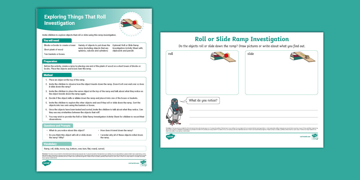 Things That Roll Investigation | Twinkl (teacher made)