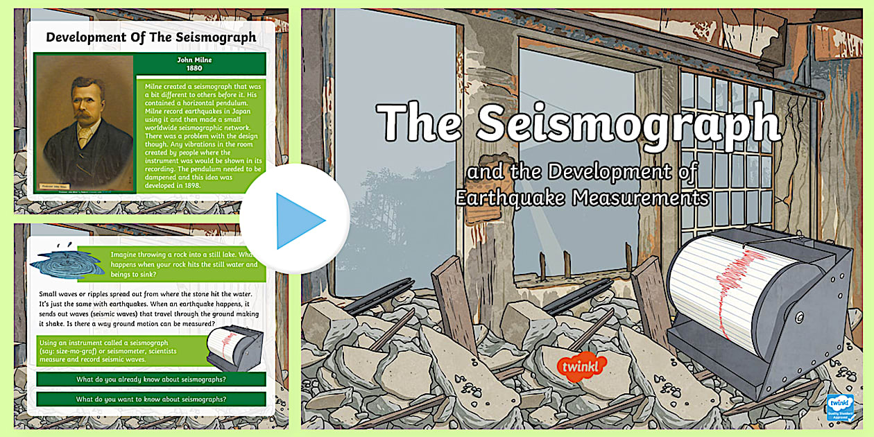 Seismographs PowerPoint (teacher made) - Twinkl