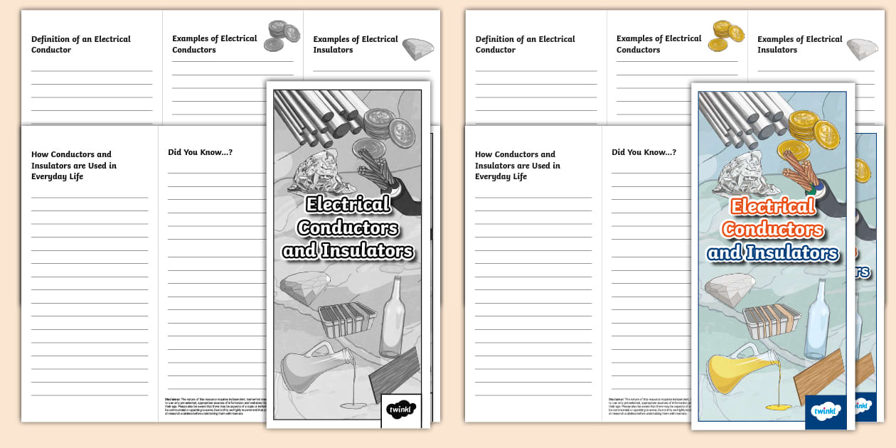 Electrical Conductors and Insulators Leaflet Template