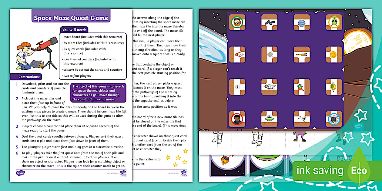 Space Maze Quest Game (Hecho por educadores) - Twinkl