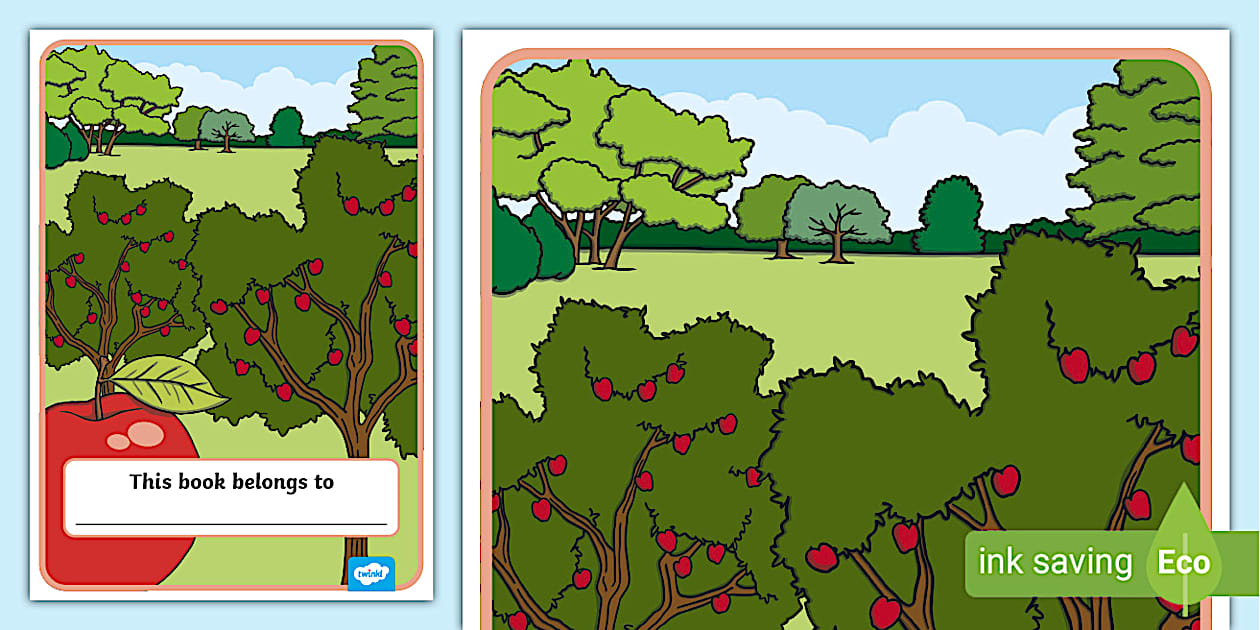 Apple Book Cover | Twinkl | Book Covers | Fruits | KS1