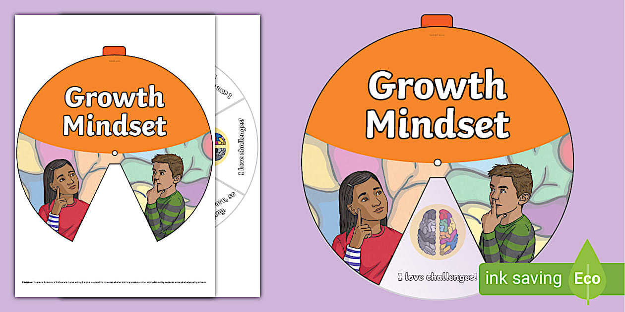 Growth Mindset Spinner (teacher made) - Twinkl