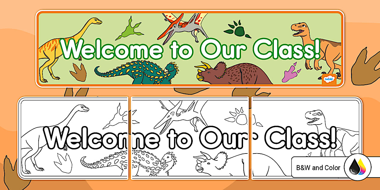 Printable Dinosaur Classroom Decor Banner | Twinkl USA