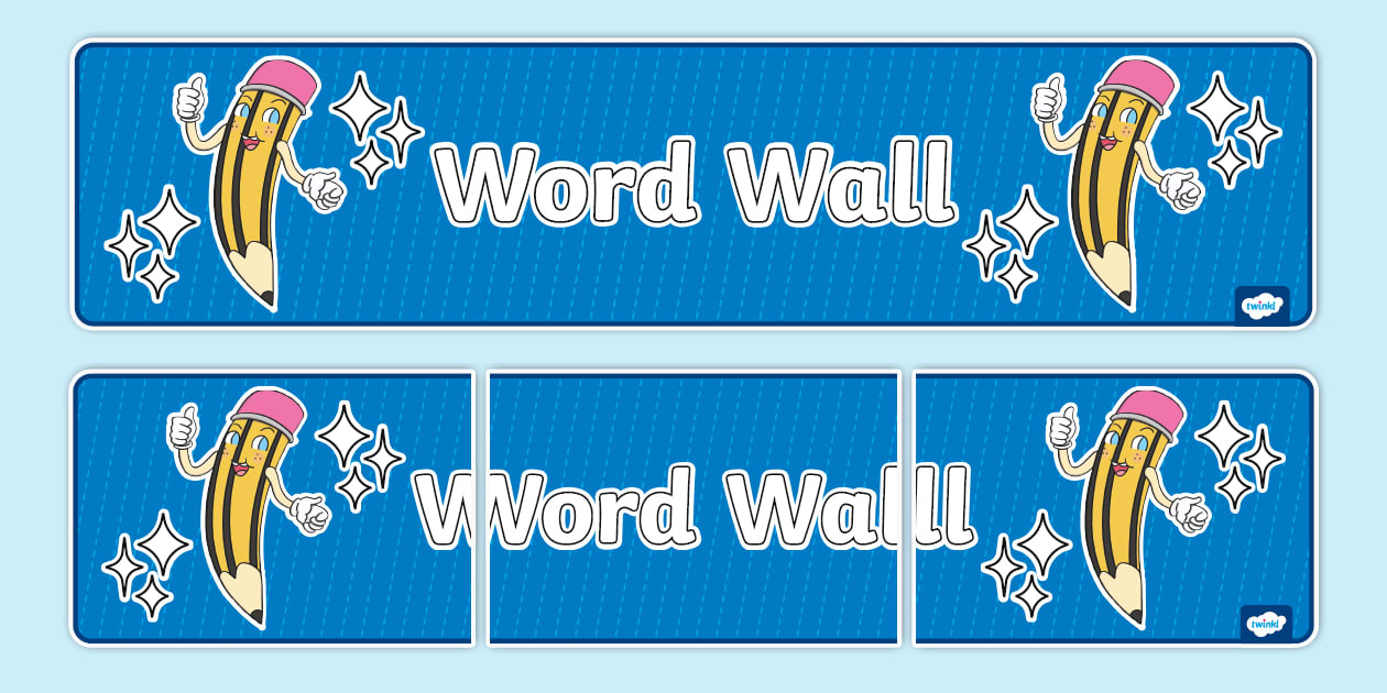Word Wall Display Banner (Teacher-Made) - Twinkl