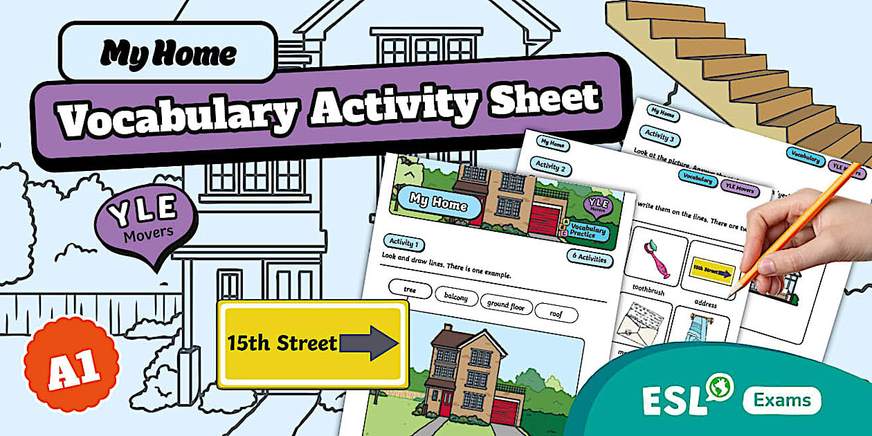 YLE Movers - Home Vocabulary Activity Sheet