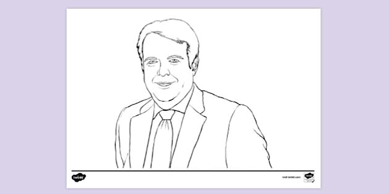 Carwyn Jones Colouring | Colouring Sheets - Twinkl