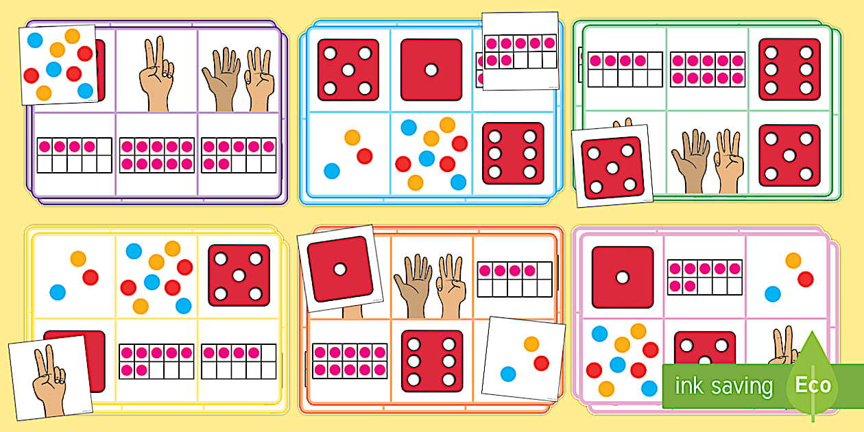 Subitising Numbers to 10 Bingo - Editable Bingo and Lotto Game
