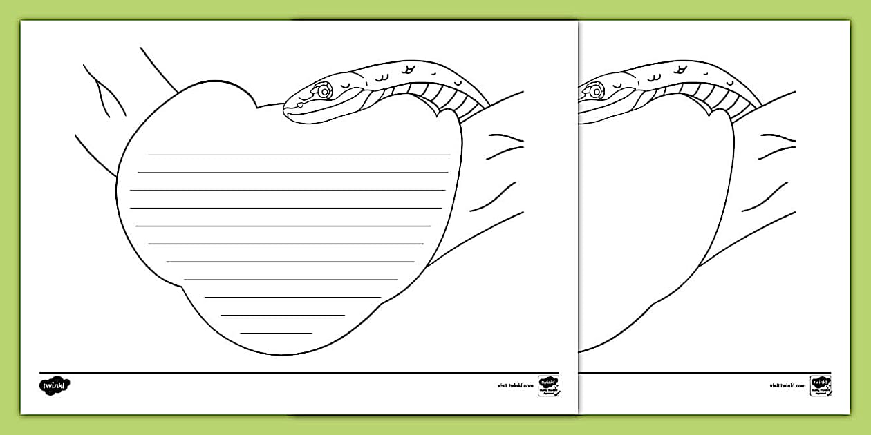 Snake Writing Template (teacher made) - Twinkl