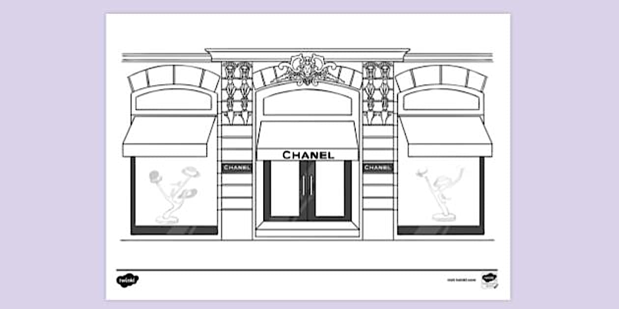 Coco Chanel's Hat Shop Colouring Sheet | Colouring Sheet
