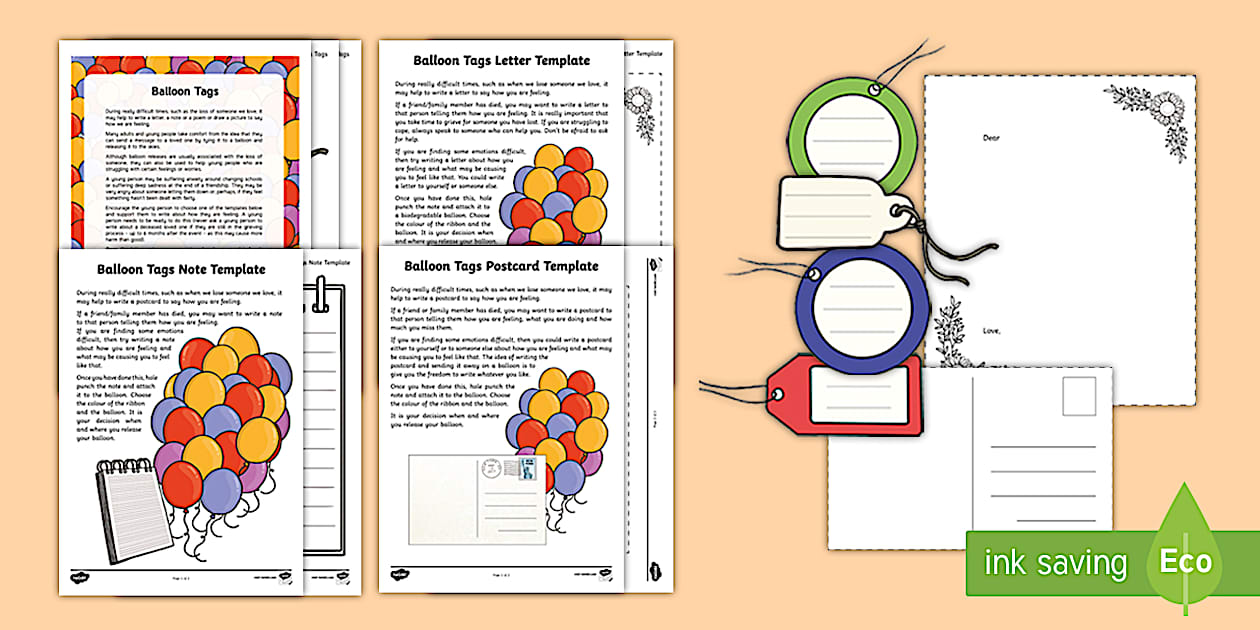 Balloon Tags Activity Pack (Teacher-Made) - Twinkl