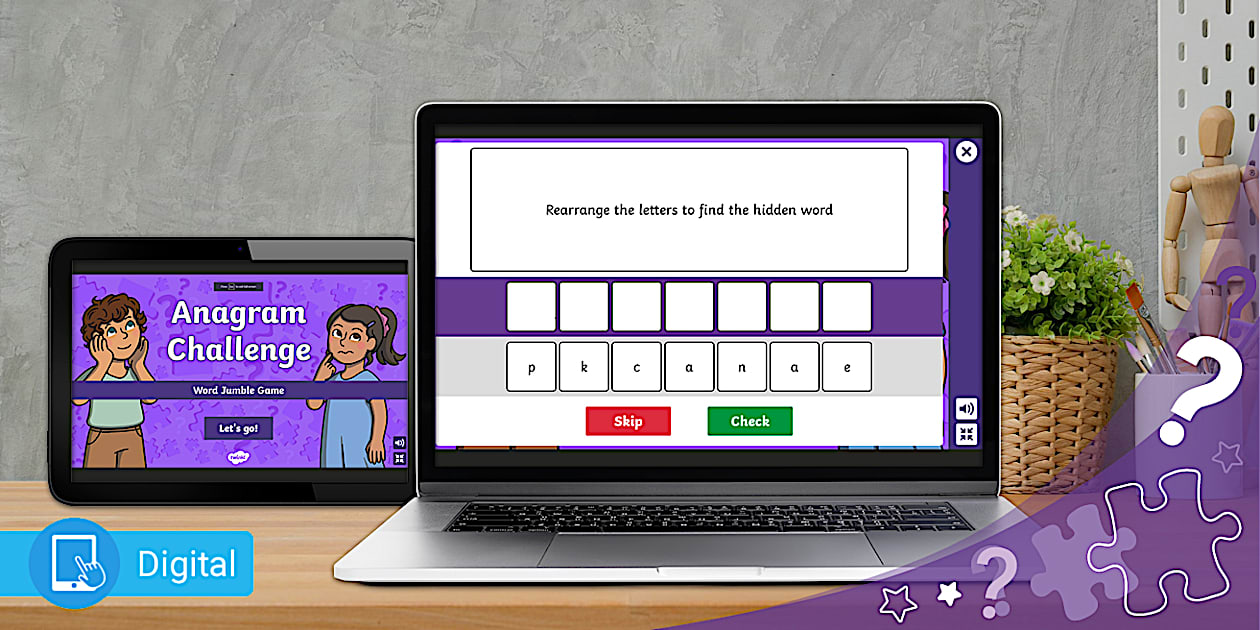 Anagram Puzzle - 4 - Twinkl Puzzled – Kids Puzzles