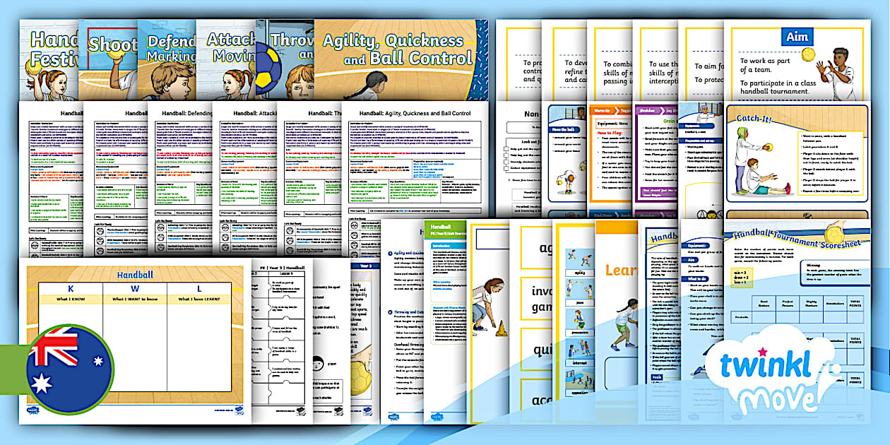 Move PE Year 5 Handball Unit Pack (teacher made) - Twinkl