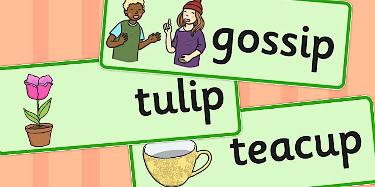 Two Syllable Final 'P' Sound Word Cards (teacher made)