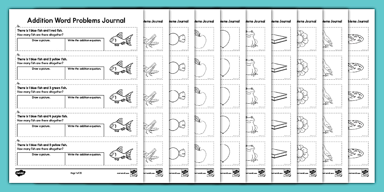 Addition Worksheets for Kindergarten | Twinkl USA - Twinkl