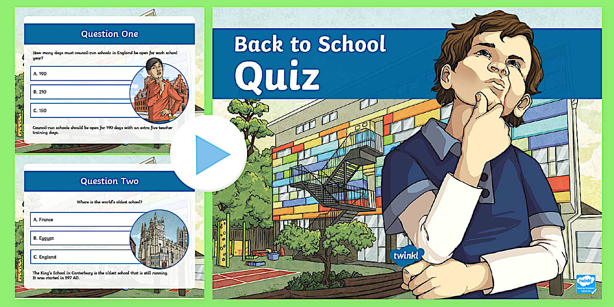 Back to School Quick Quiz (Teacher-Made) - Twinkl